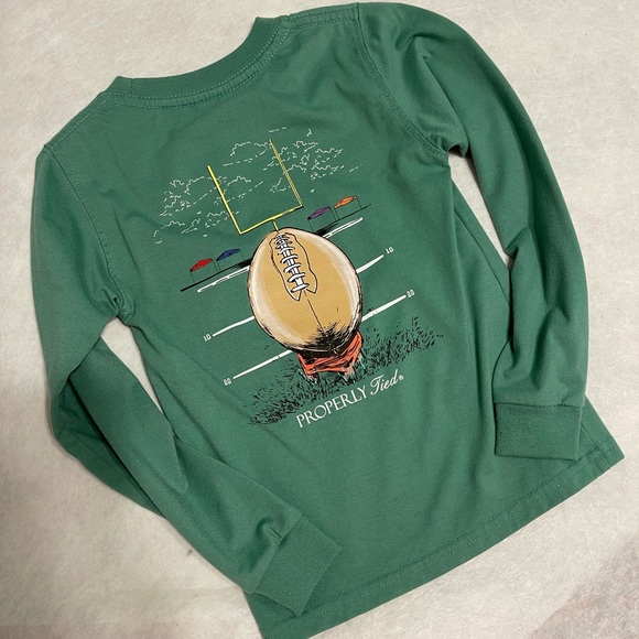 Shirts & Tops | Properly Tied Long Sleeve Field Goal Tee In Ivy | Poshmark